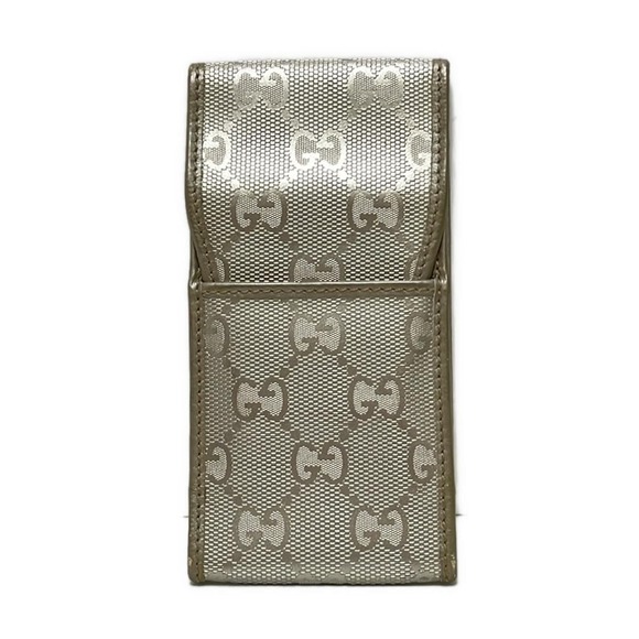 Gucci | Bags | Gucci Implime Leather Cigarette Case Gold | Poshmark